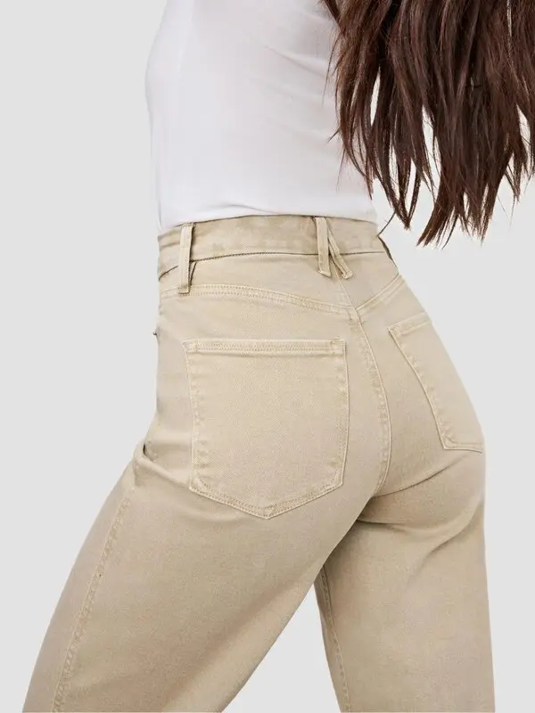 Good American Good Skate Wide-leg Crop Jeans