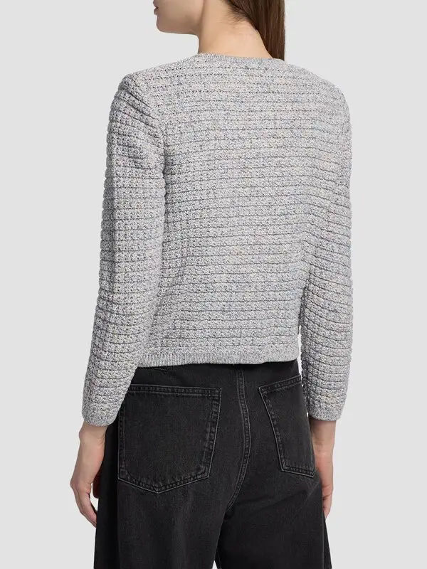 Ba&sh Guspa Ottoman Knit Button-front Cardigan