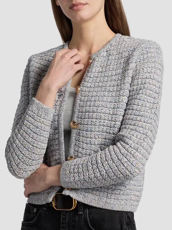 Ba&sh Guspa Ottoman Knit Button-front Cardigan