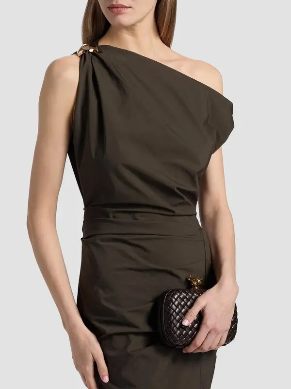 Ba&sh Osiris Ruched Off-the-shoulder Minidress