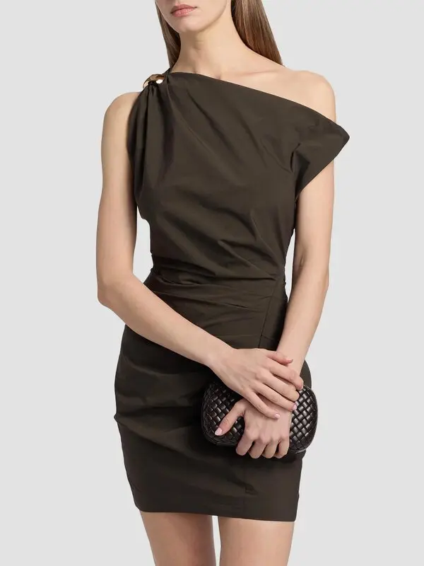Ba&sh Osiris Ruched Off-the-shoulder Minidress