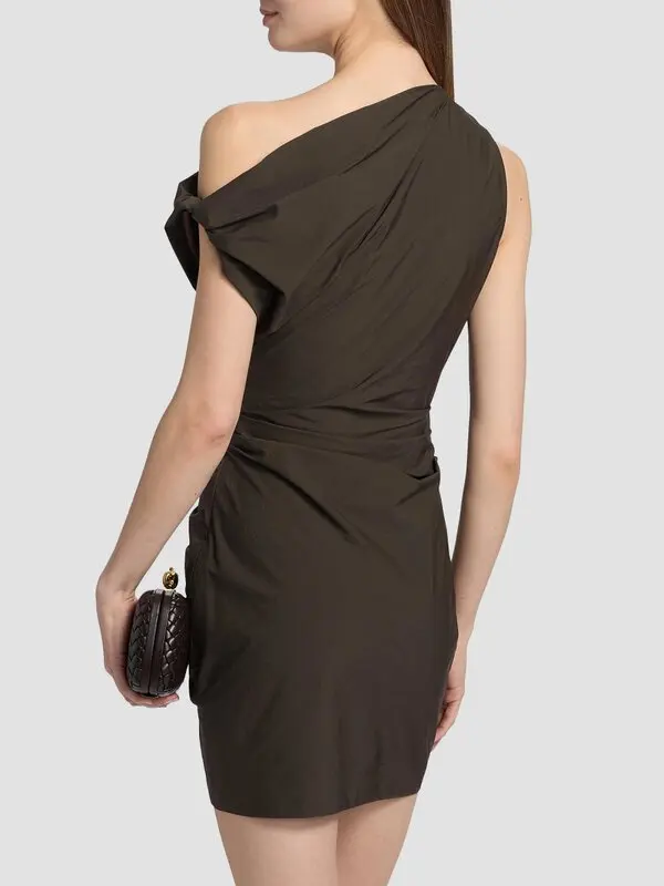 Ba&sh Osiris Ruched Off-the-shoulder Minidress