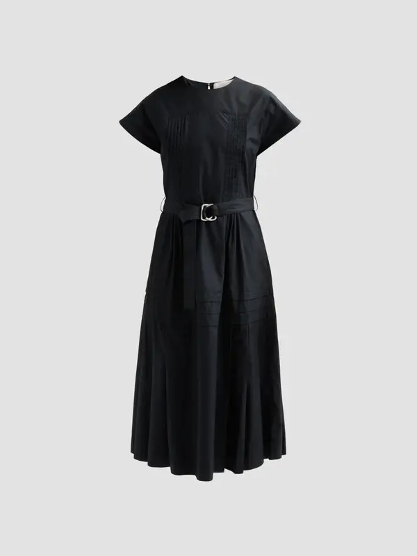 3.1 Phillip Lim Pleated Cotton Poplin Midi Dress