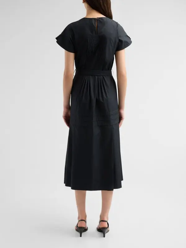 3.1 Phillip Lim Pleated Cotton Poplin Midi Dress