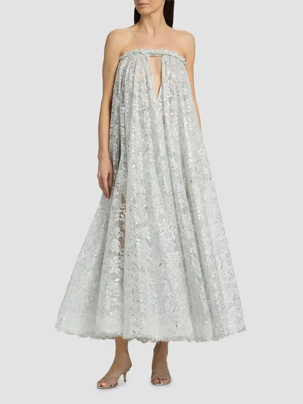 Zimmermann Carousel Metallic Twist Gown