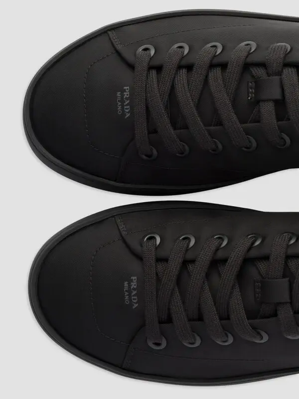 Prada Court Re-nylon Sneakers - Dark Black
