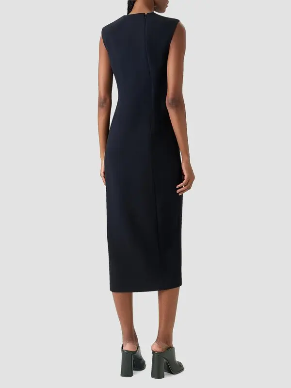 Akris Wool-blend Sheath Midi Dress