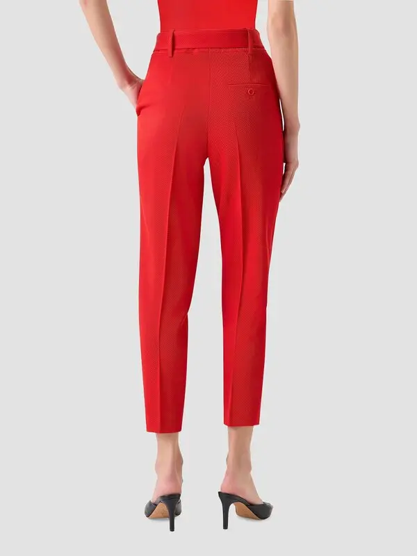 Akris Fred Virgin-wool Belted Mid-rise Tapered-leg Pants
