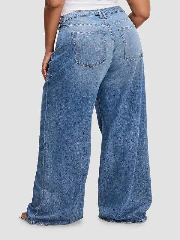 Good American Weightless Good Standard Ease Wide-leg Jeans