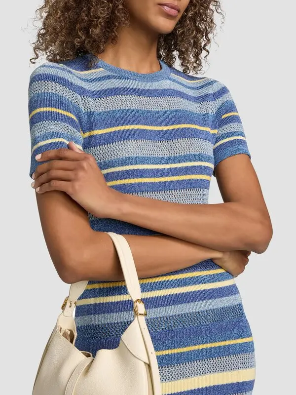 Ba&sh Tonnie Striped Cotton Maxi Dress