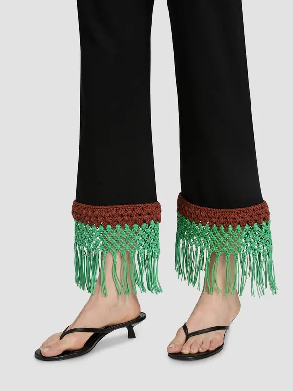 Rosie Assoulin Macrame Pizzants Pants