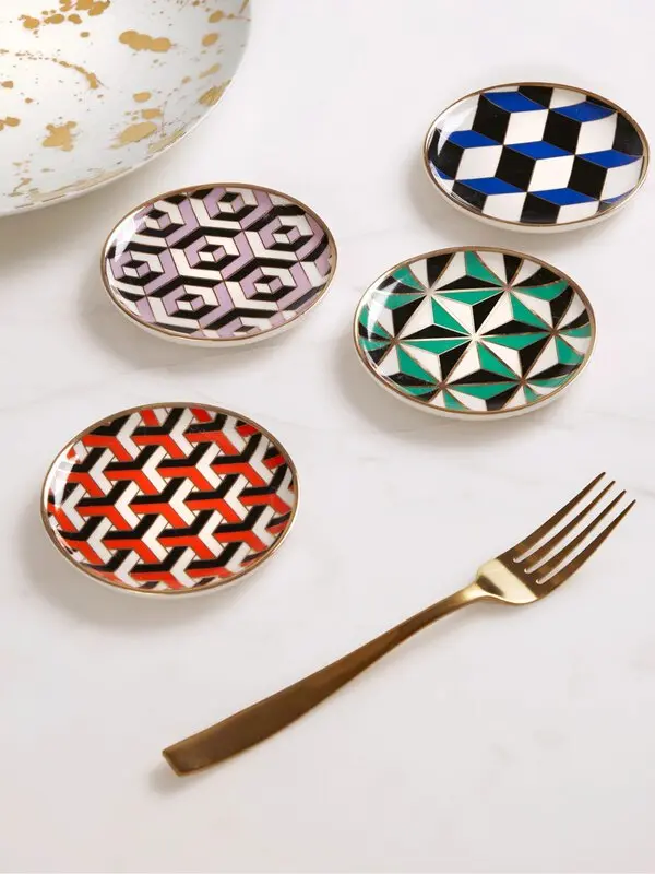 Jonathan Adler Versailles 4-piece Coaster Set