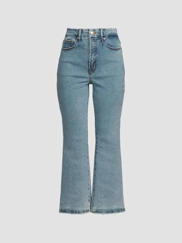 Good American Good Legs Crop Mini Boot Jeans