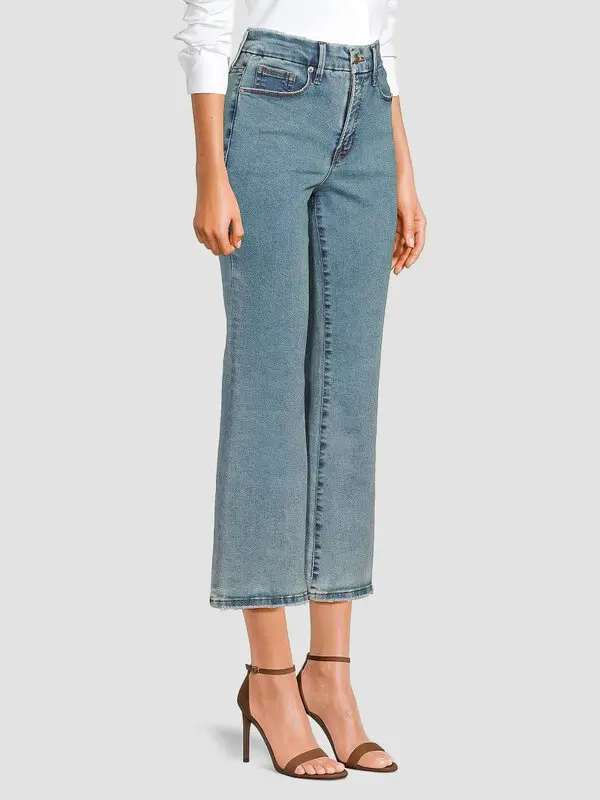 Good American Good Legs Crop Mini Boot Jeans