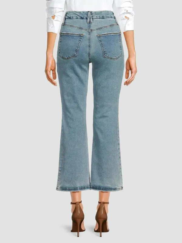 Good American Good Legs Crop Mini Boot Jeans