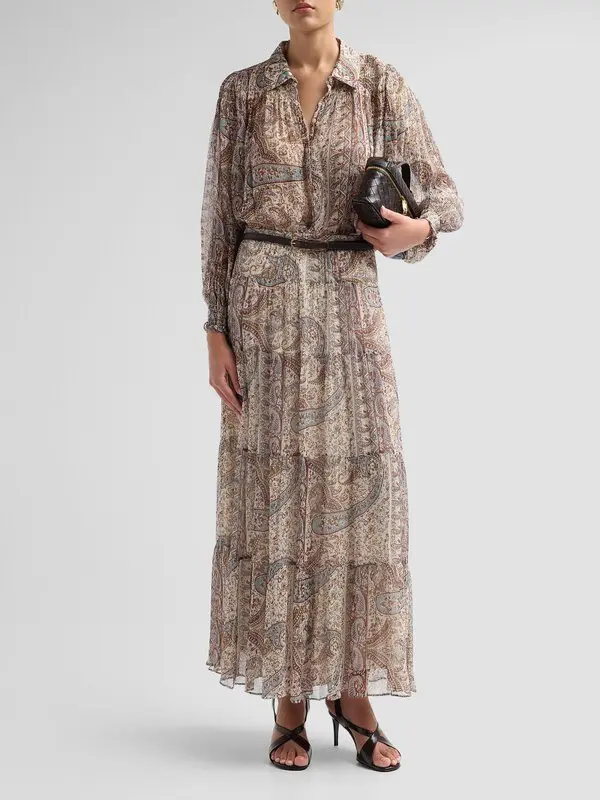 Ba&sh Cali Paisley Print Maxi Skirt
