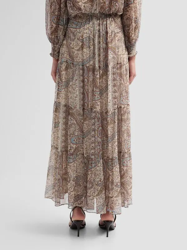 Ba&sh Cali Paisley Print Maxi Skirt