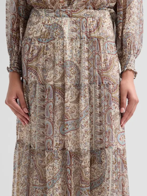 Ba&sh Cali Paisley Print Maxi Skirt