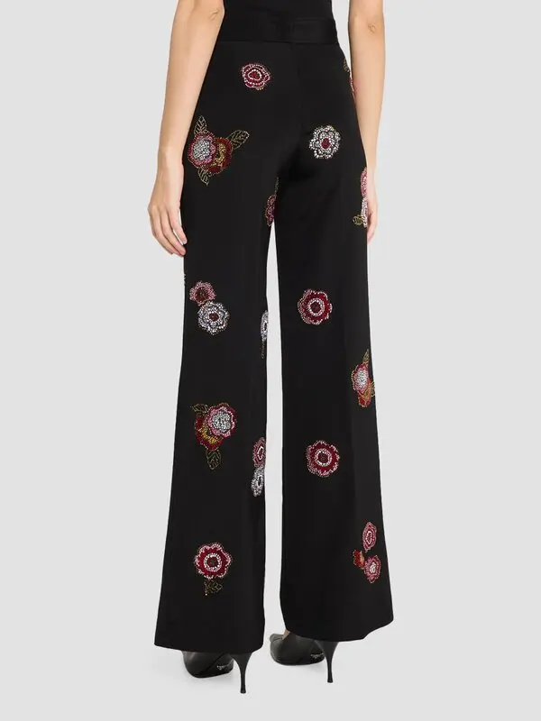 Libertine Colette Beaded Wide-leg Trousers