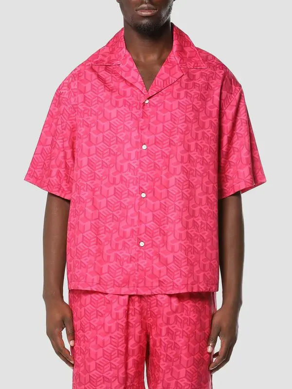 PURPLE BRAND Resort Monogram Button-front Shirt