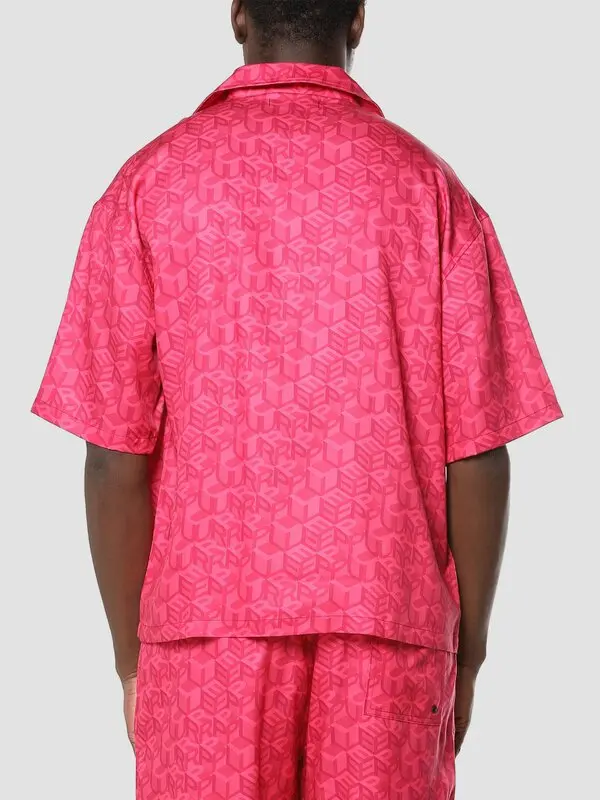 PURPLE BRAND Resort Monogram Button-front Shirt
