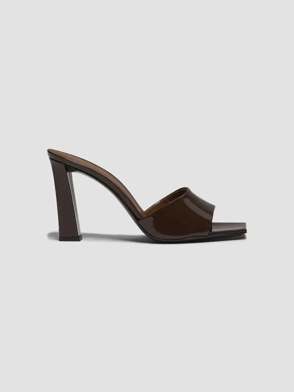 GIUSEPPE ZANOTTI Maya 90mm Leather Sandals - Caffe