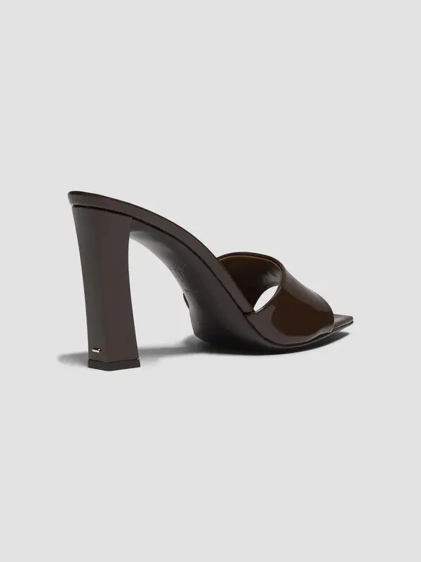 GIUSEPPE ZANOTTI Maya 90mm Leather Sandals - Caffe
