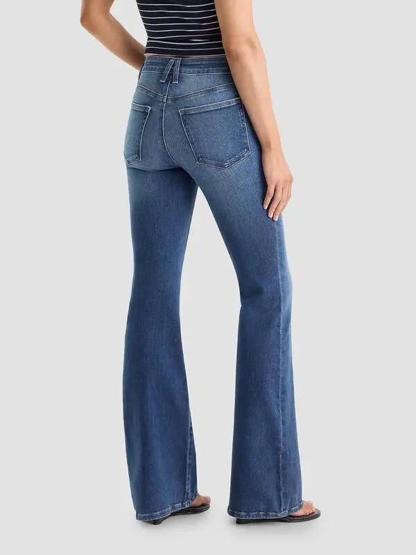 Good American Soft Tech Good Legs Flare Jeans