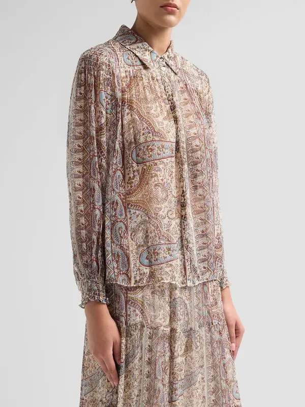 Ba&sh Cleo Paisley Print Shirt