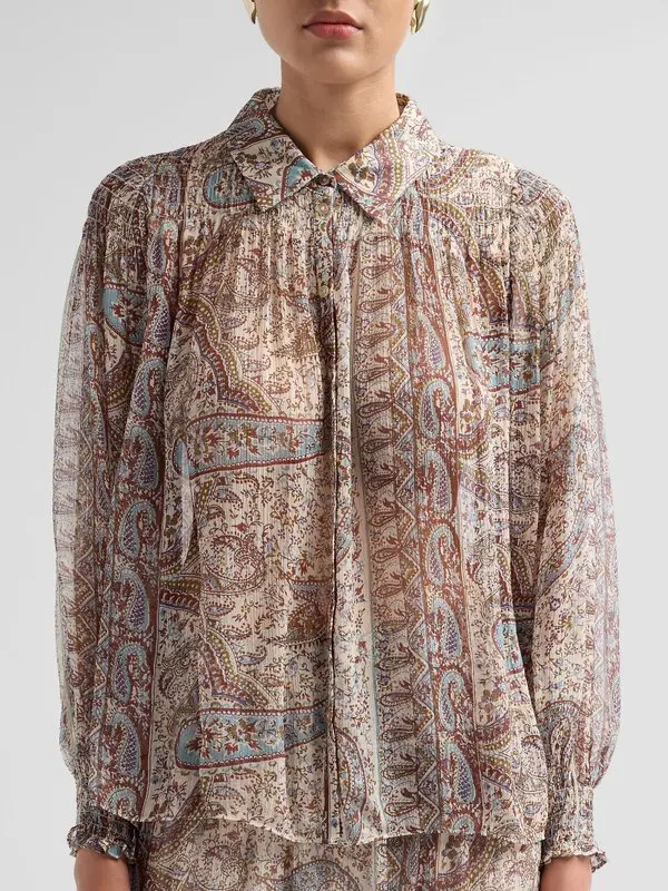 Ba&sh Cleo Paisley Print Shirt