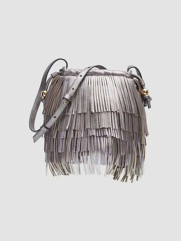 Zimmermann Leather Fringe Crossbody Bag
