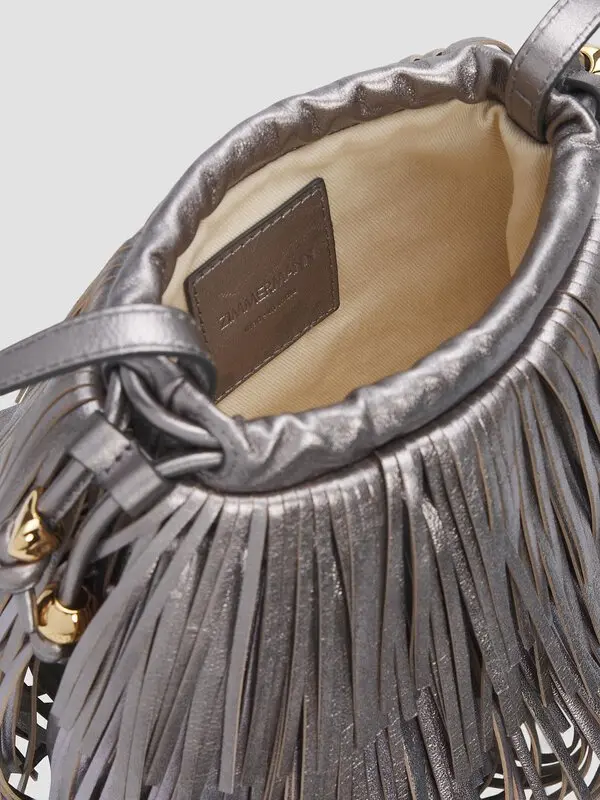 Zimmermann Leather Fringe Crossbody Bag