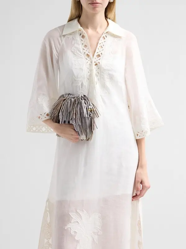 Zimmermann Leather Fringe Crossbody Bag