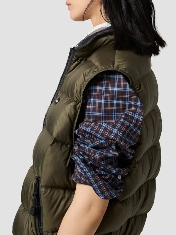 Miu Miu Padded Light Pongé Vest