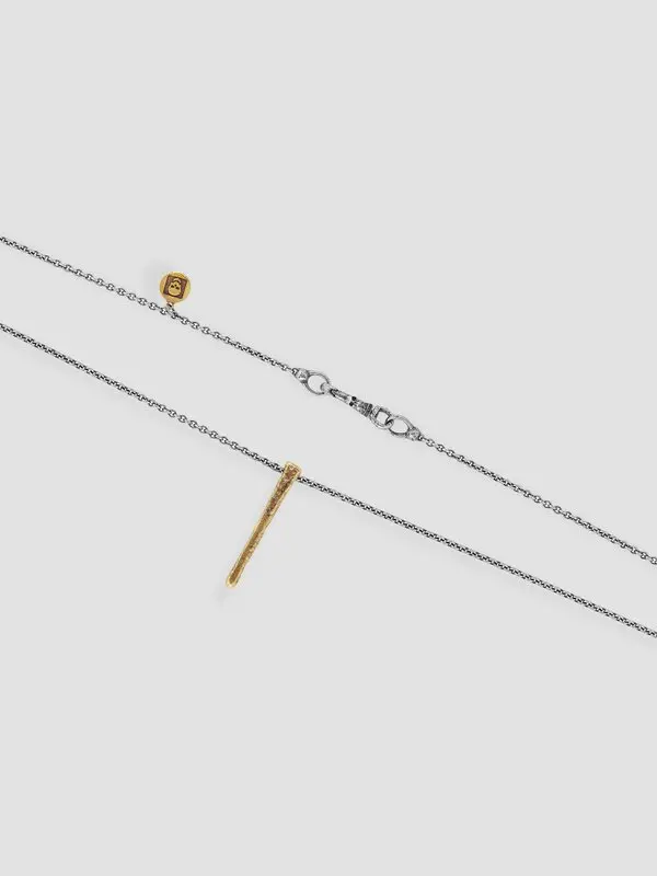 John Varvatos Nails Sterling & Goldtone Nail Pendant Necklace