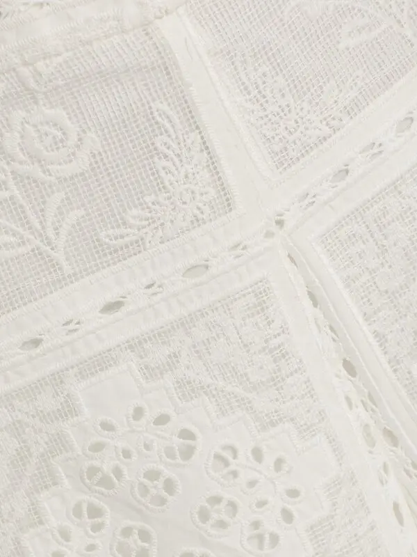Zimmermann Aster Embroidered Lace Pants