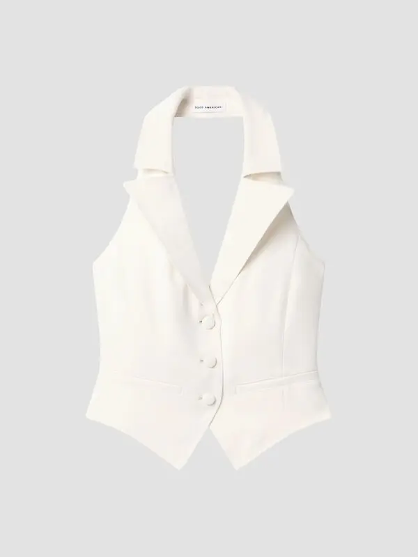 Good American Halter Suit Vest