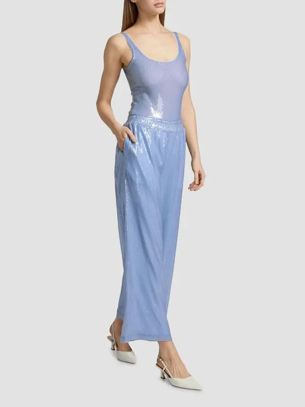 Generation Love Dina Semi-sheer Sequin Bodysuit