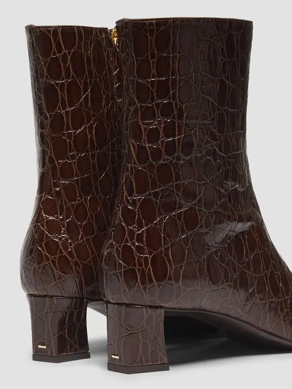 GIUSEPPE ZANOTTI Brenda Embossed Leather 45mm Booties
