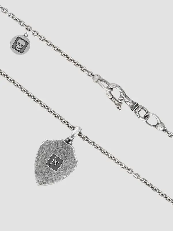 John Varvatos Snakeskin Sterling & 0.006 Tcw Diamond Pendant Necklace