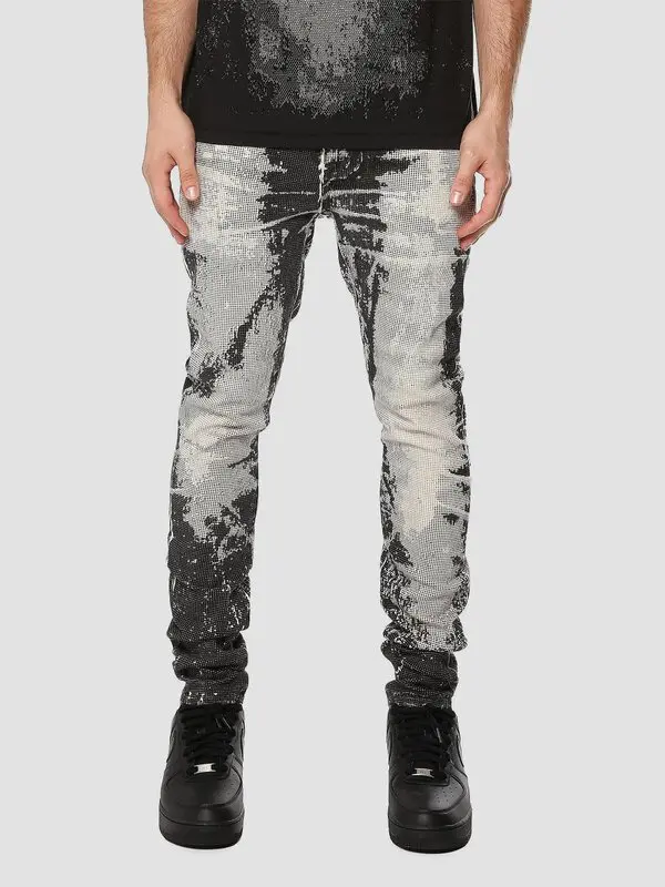 PURPLE BRAND Trompe L'oeil Stretch-denim Skinny Jeans