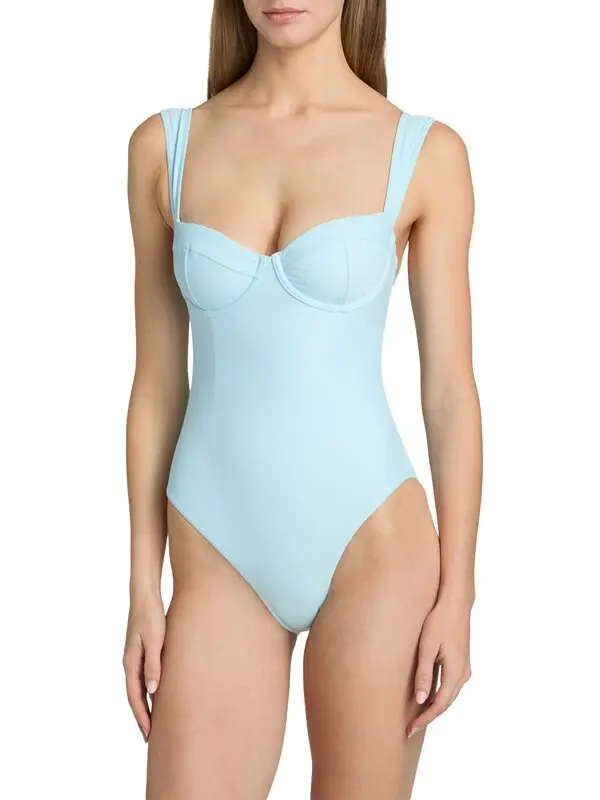 Simkhai Kyle One-piece Swimsuit - Sky