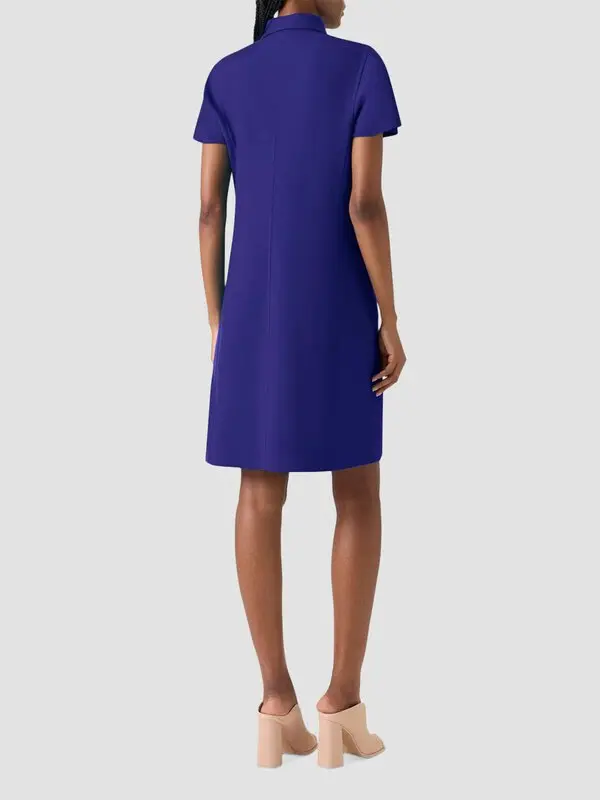Akris Stretch Cotton-silk Polo Dress