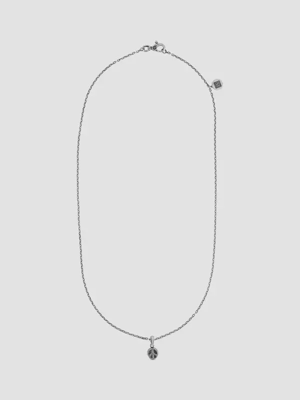 John Varvatos Artisan Sterling Silver Peace Pendant Necklace