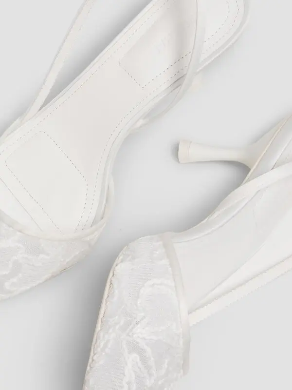Simkhai Dylan Lace Slingback Pumps