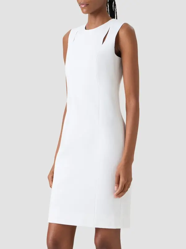 Akris Slot Cut-out Jersey Sheath Mini Dress