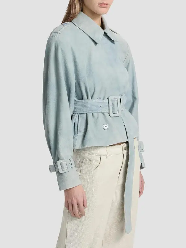 LAMARQUE Dhana Denim Crop Trench Coat