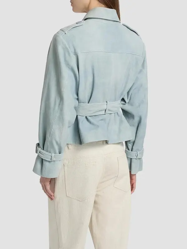 LAMARQUE Dhana Denim Crop Trench Coat