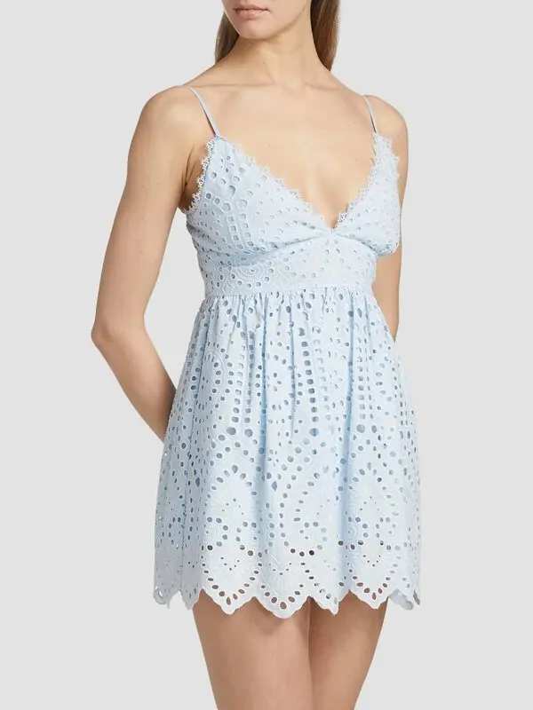 Generation Love Lilia Cotton Eyelet Minidress