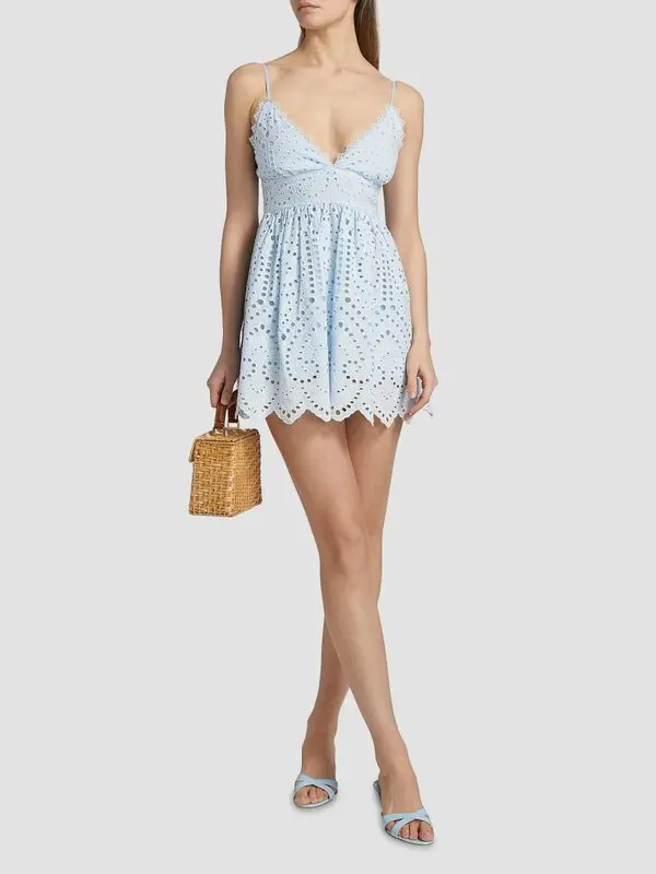 Generation Love Lilia Cotton Eyelet Minidress